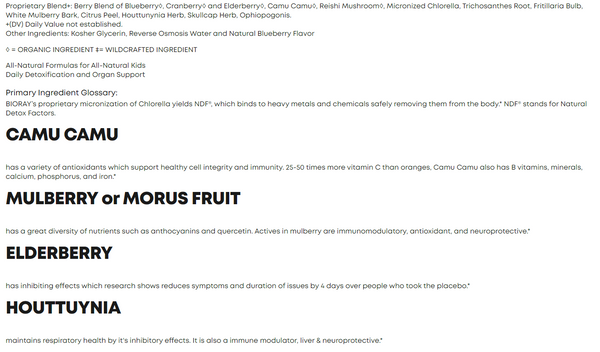 NDF Immune (for children) – Provisions for Health & Healing