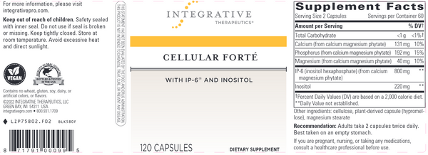 Cellular Forte with IP-6 and Inositol – Provisions for Health & Healing