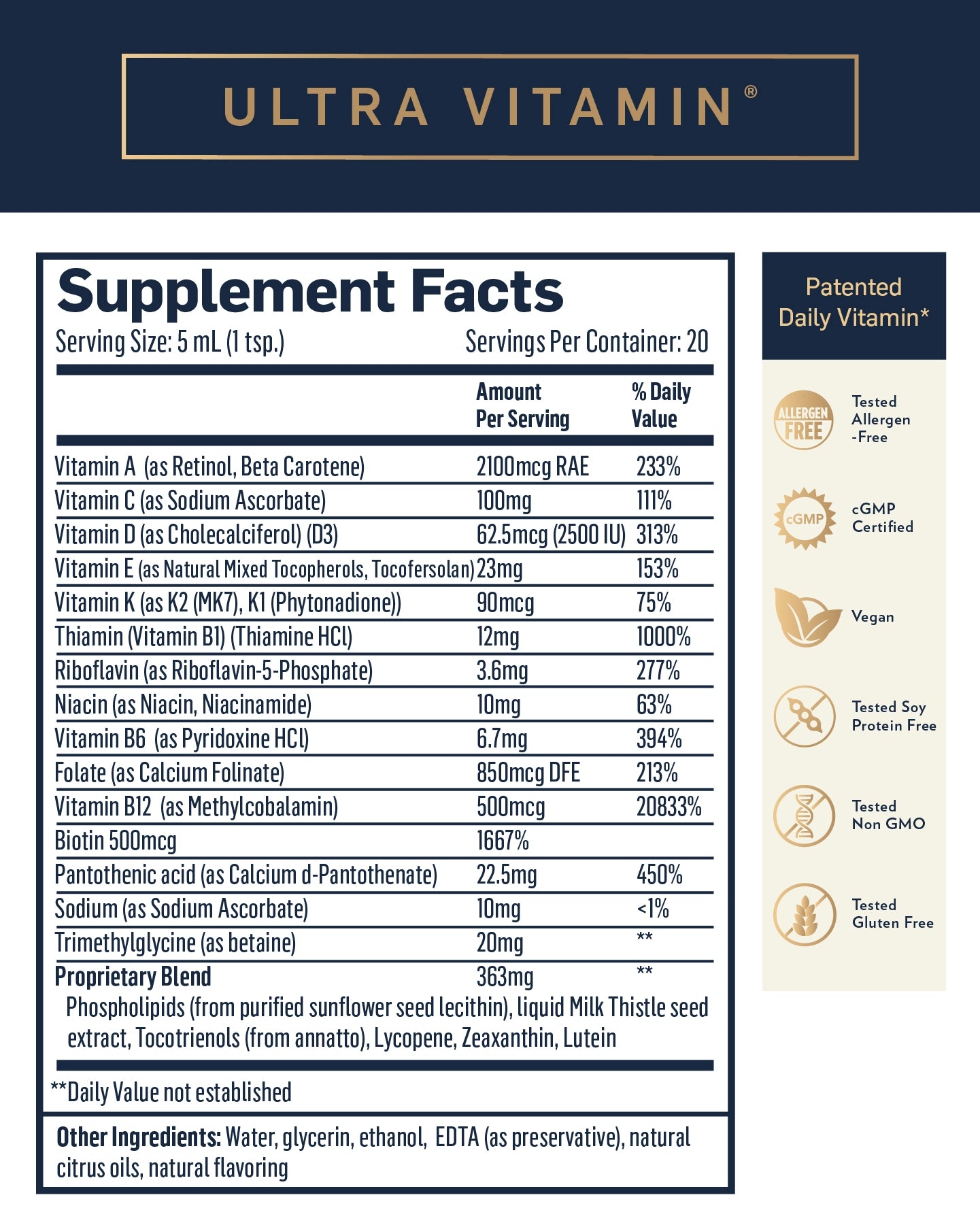 Ultra Vitamin – Provisions for Health & Healing